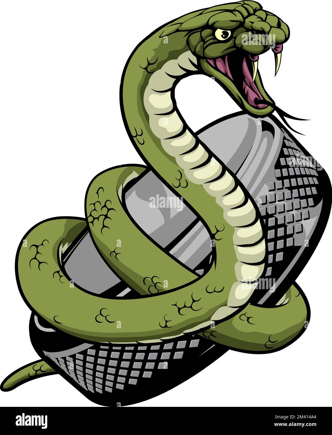 Snake Ice Hockey Team Sports Cartoon Mascot Stock Vector Image & Art ...
