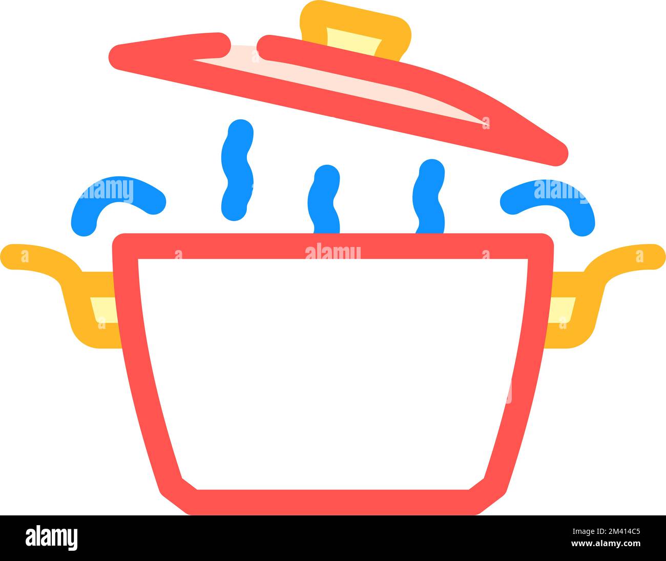 hot pot cooking color icon vector illustration Stock Vector Image & Art ...