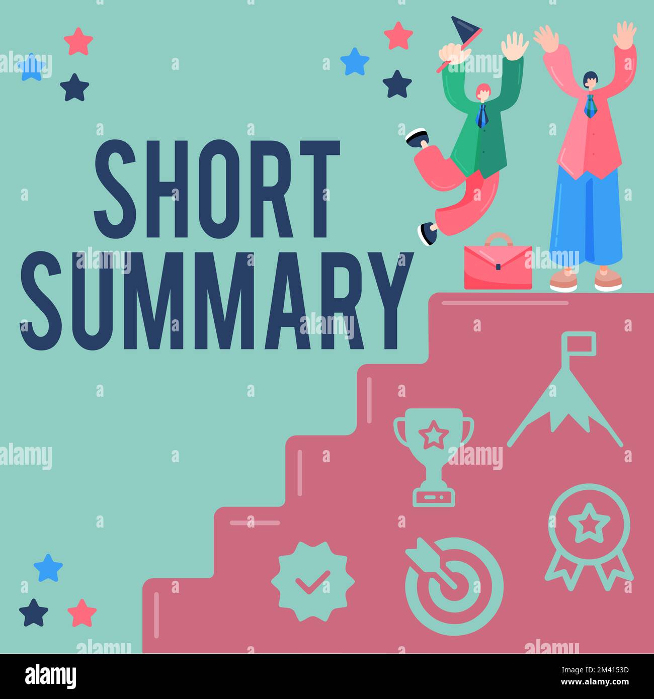 Handwriting text Short Summary. Business overview Brief statement of ...