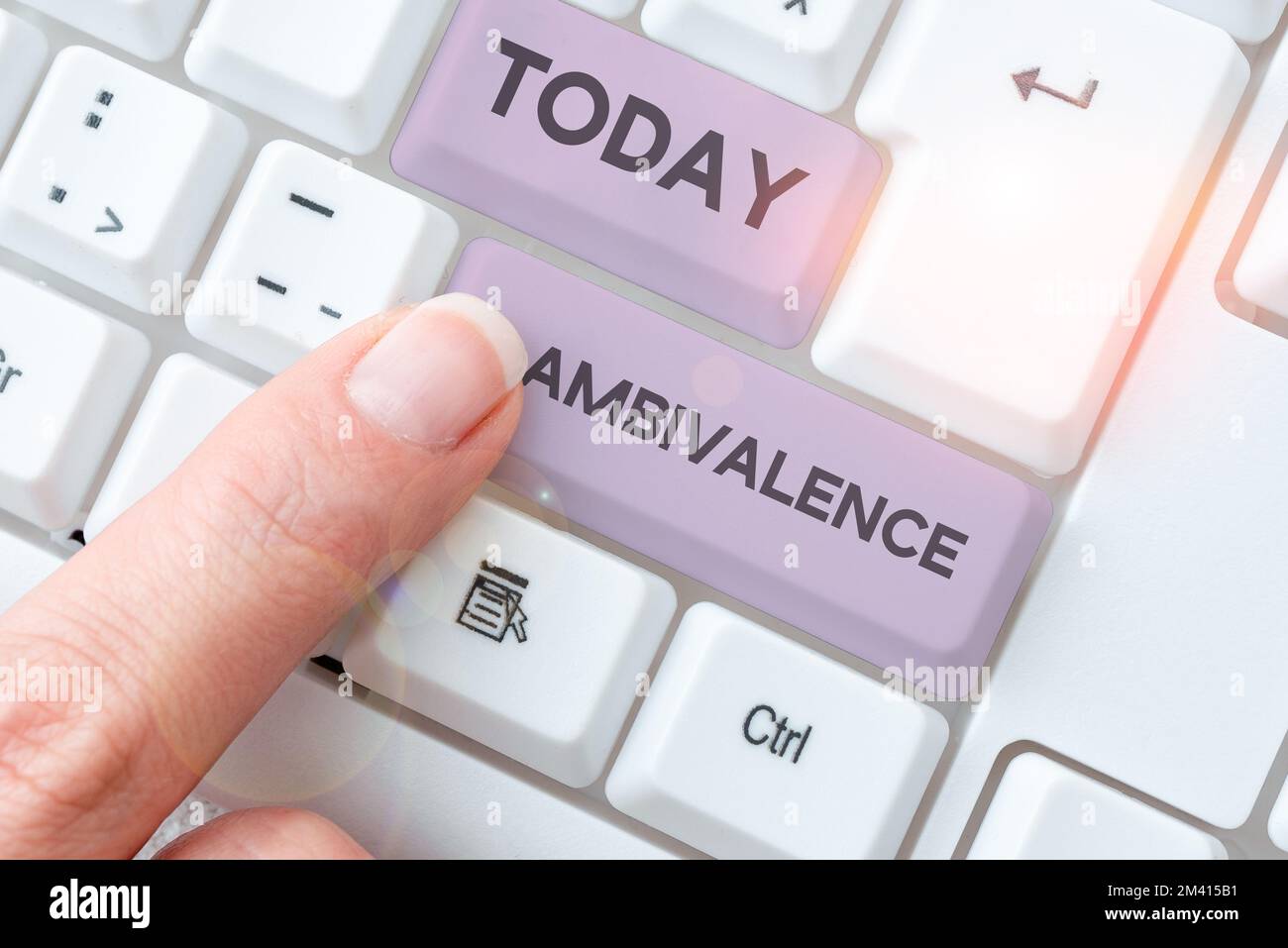 Hand writing sign Ambivalence. Word for attitudes or feelings ...