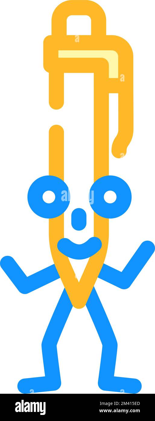 Elementary pen character line Stock Vector Images - Alamy