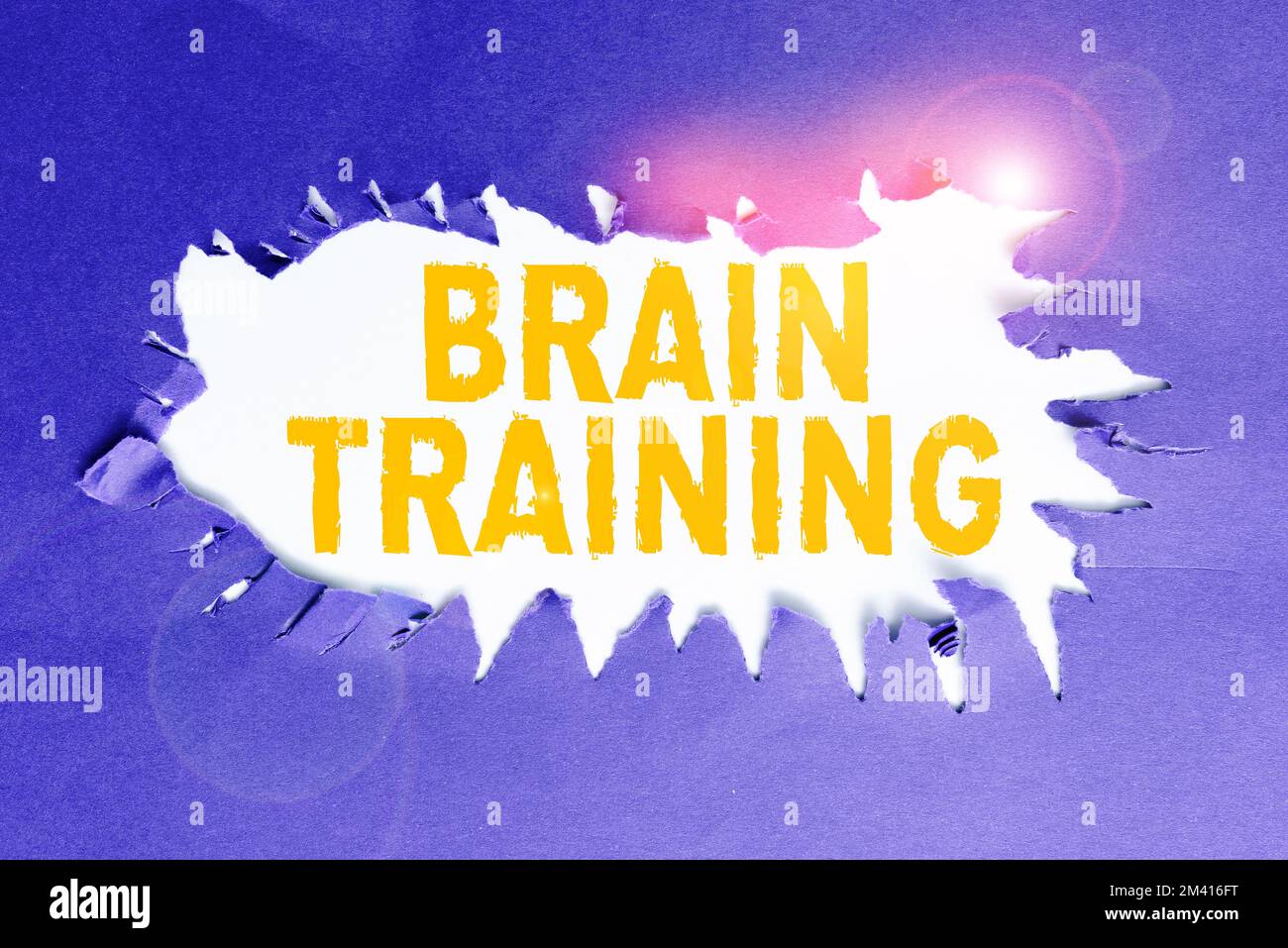 Conceptual display Brain Training. Business showcase mental activities ...