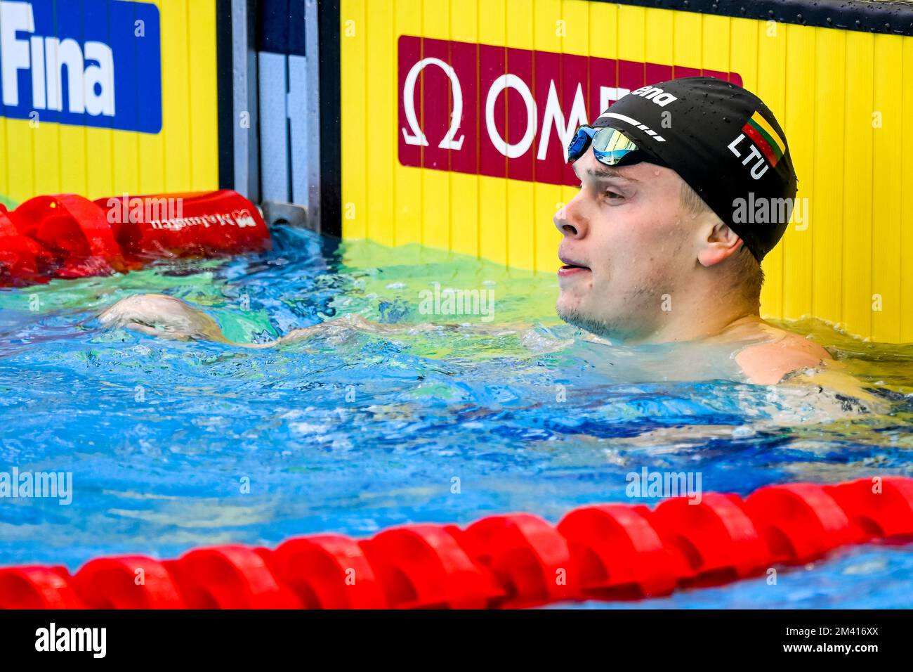 Melbourne, Australia. 18th Dec, 2022. Danas Rapsys of Lithuania reacts ...