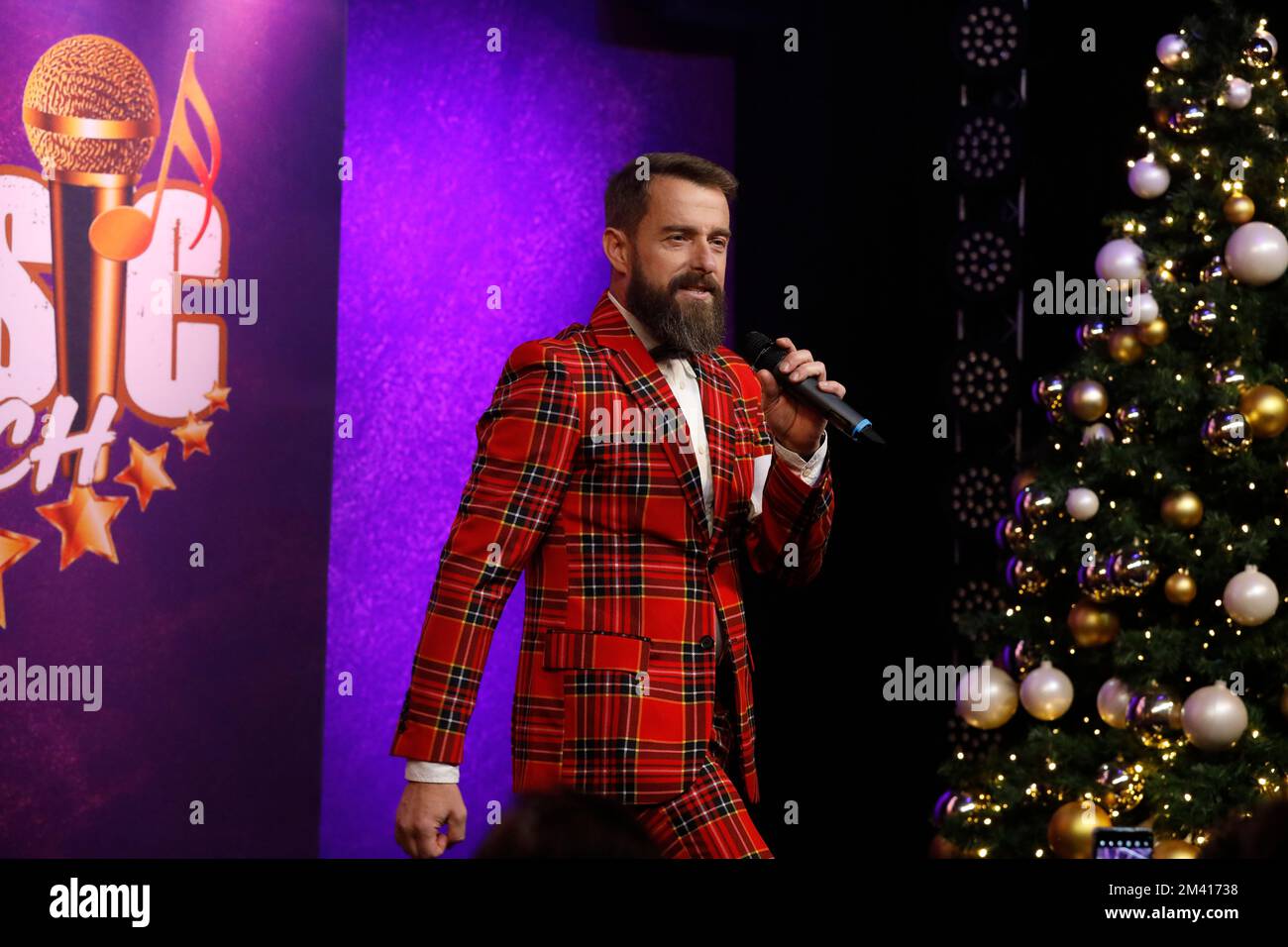 Mark Ed bei der Liveshow Music-Match im MytVplus Studio im Elbepark ...