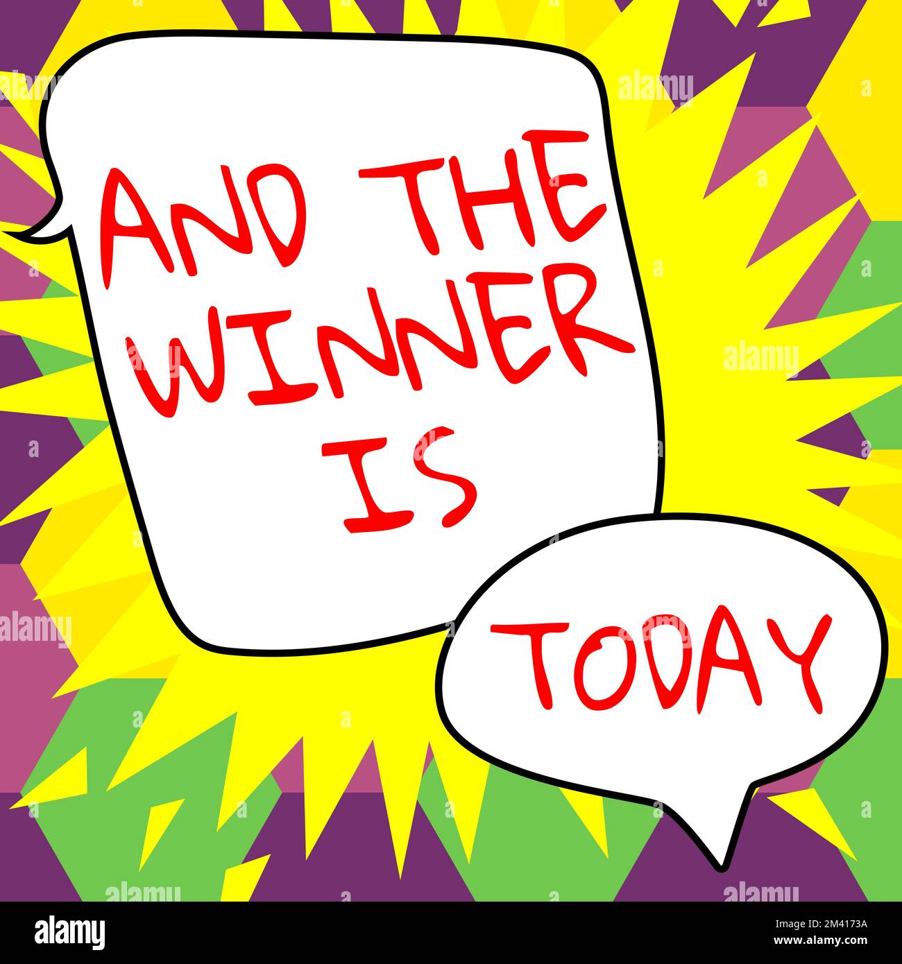 Sign displaying And The Winner Is. Concept meaning written spoken ...