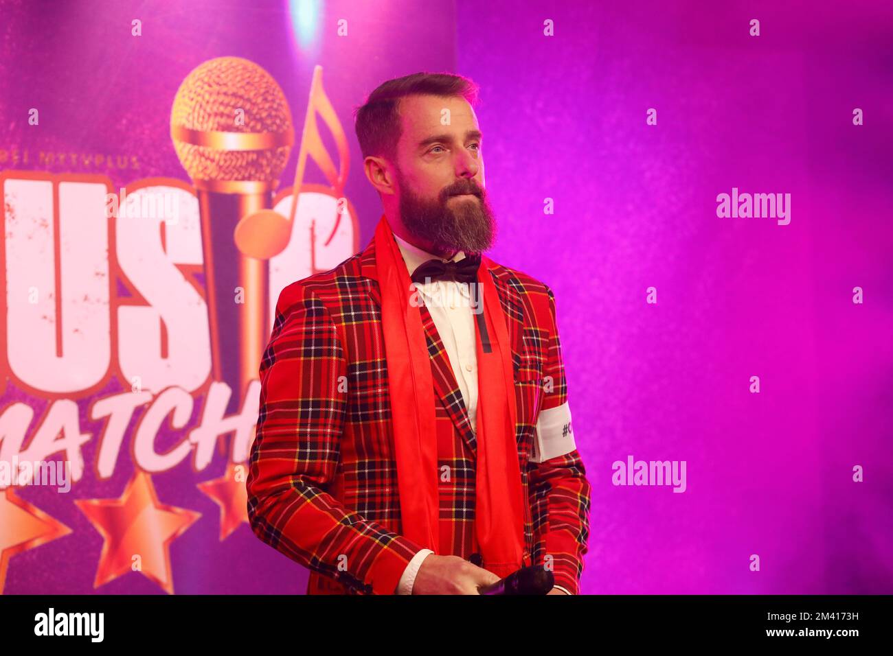 Mark Ed bei der Liveshow Music-Match im MytVplus Studio im Elbepark ...