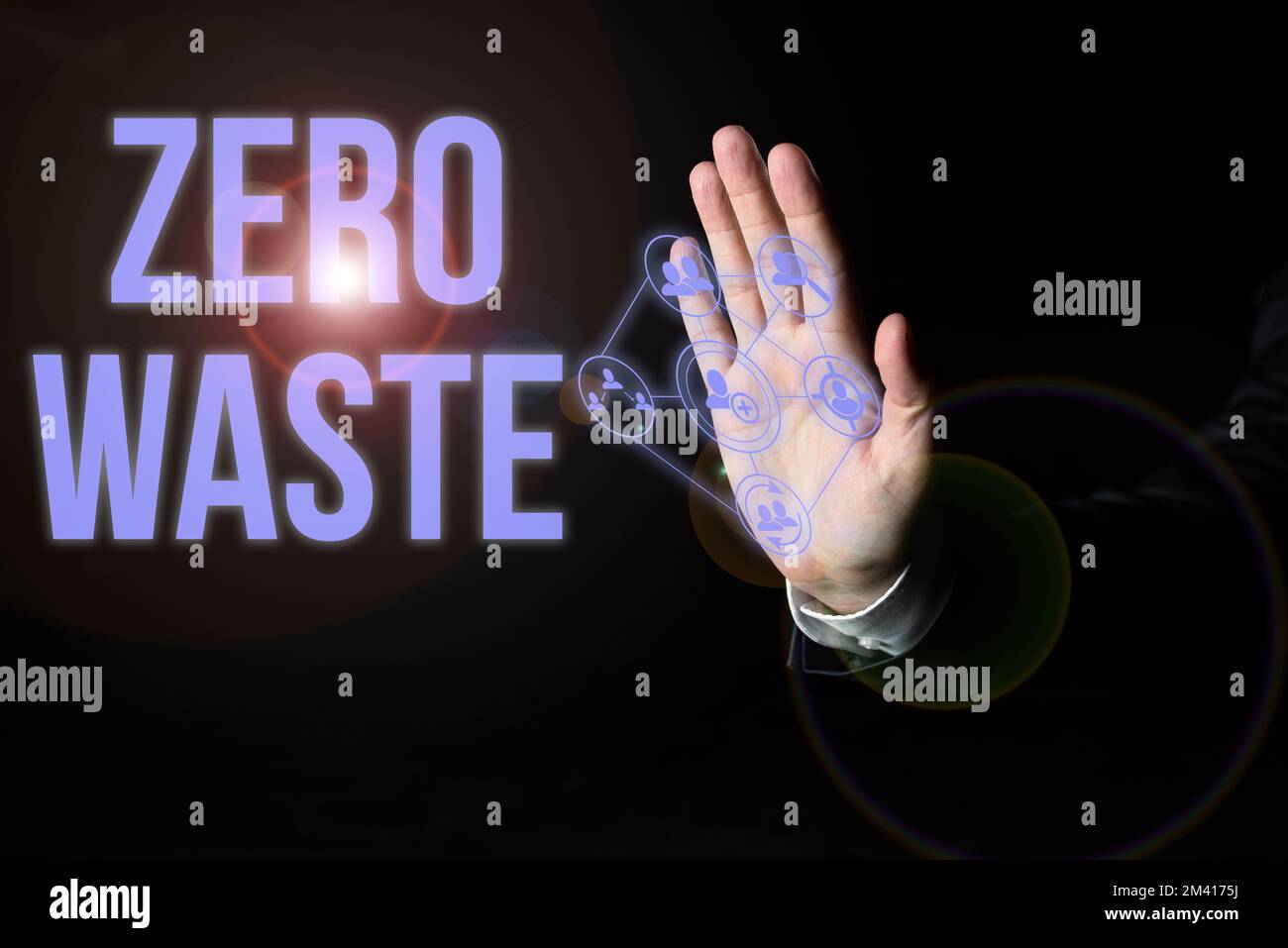 Hand writing sign Zero Waste. Conceptual photo industrial responsibility includes composting ...