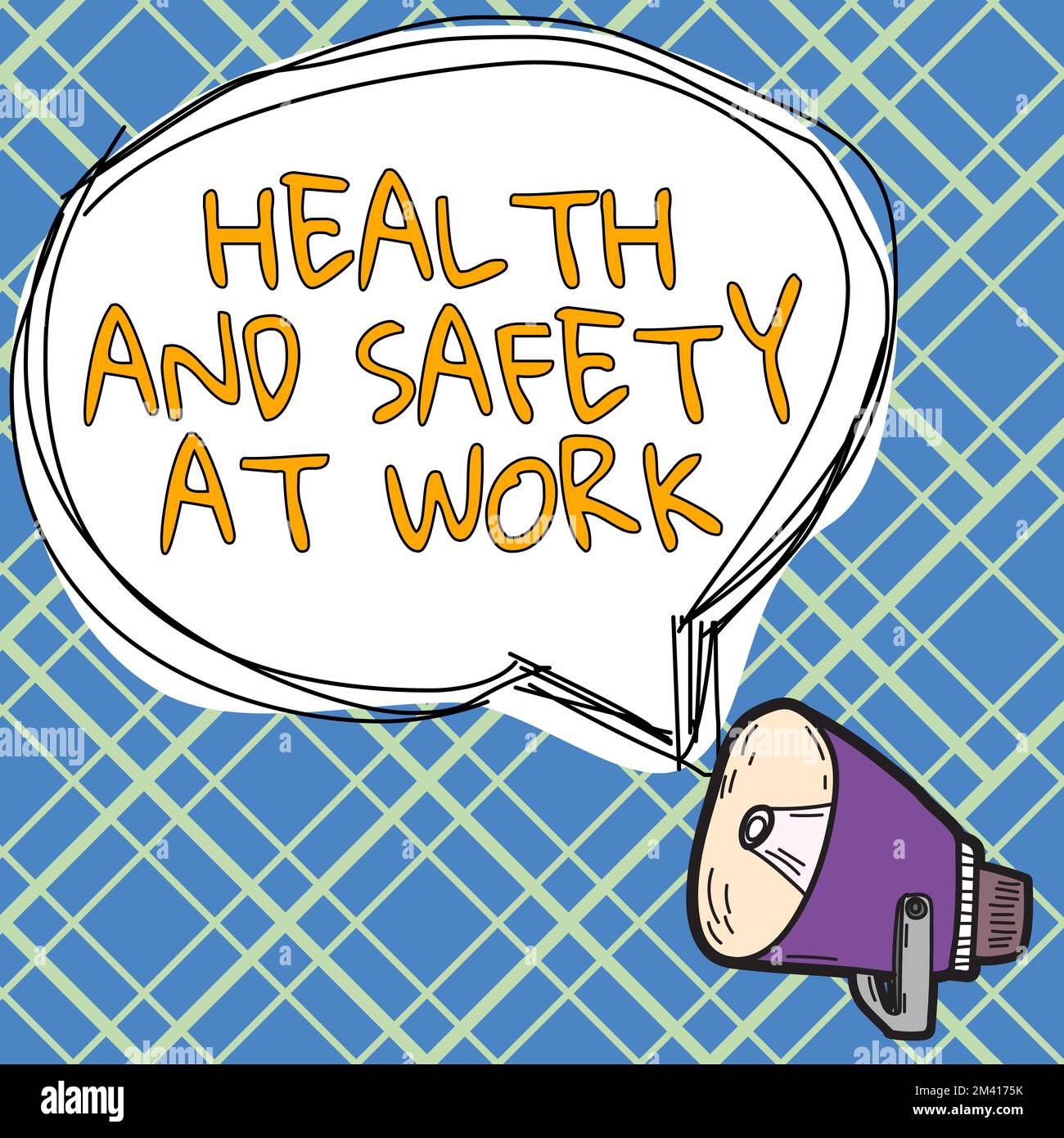Text sign showing Health And Safety At Work. Internet Concept Secure ...
