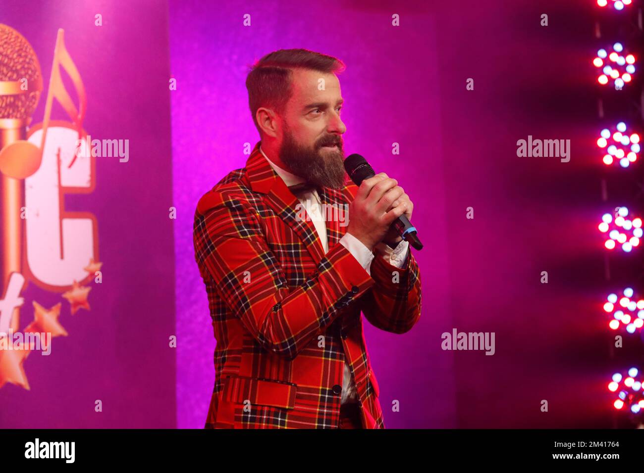 Mark Ed bei der Liveshow Music-Match im MytVplus Studio im Elbepark ...