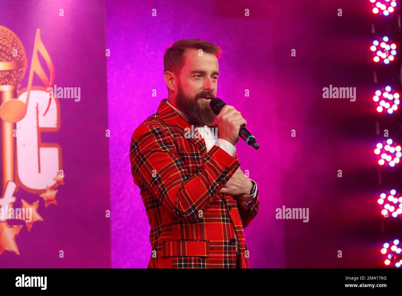 Mark Ed bei der Liveshow Music-Match im MytVplus Studio im Elbepark ...