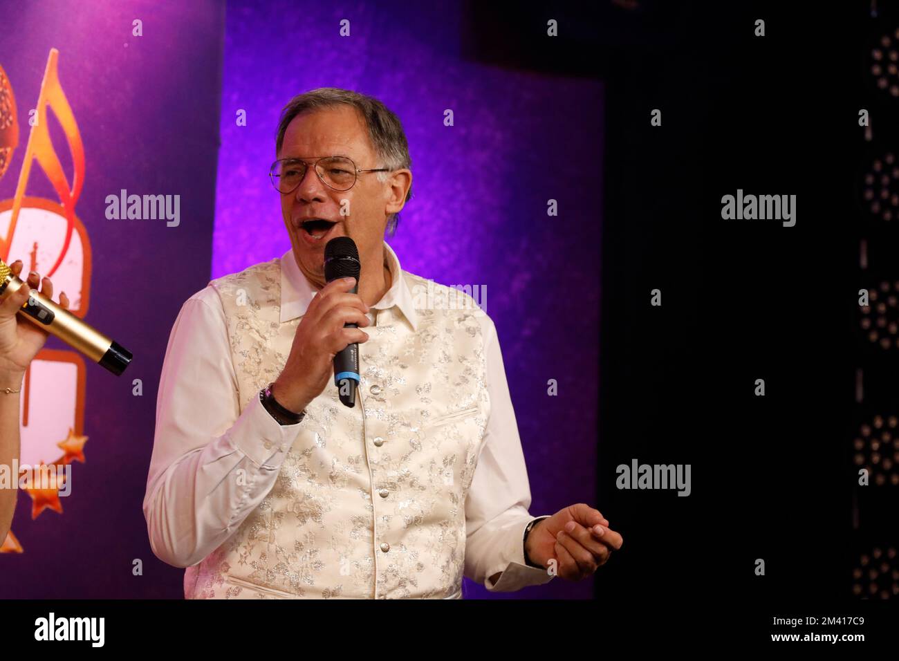 Celin & Ray bei der Liveshow Music-Match im MytVplus Studio im Elbepark ...