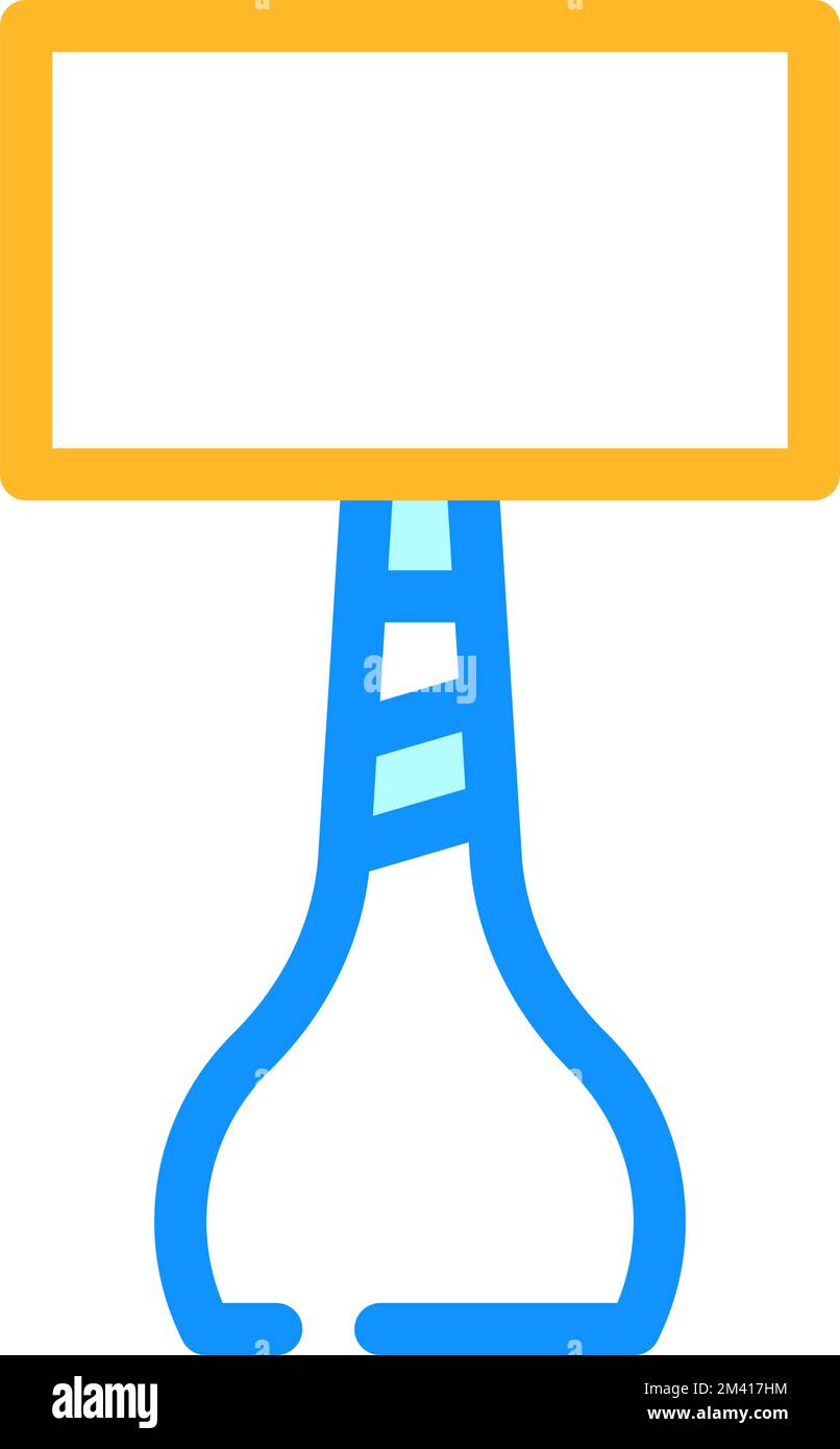 room table lamp color icon vector illustration Stock Vector Image & Art ...