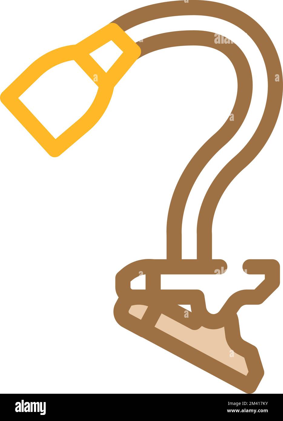 flexible table lamp color icon vector illustration Stock Vector Image ...