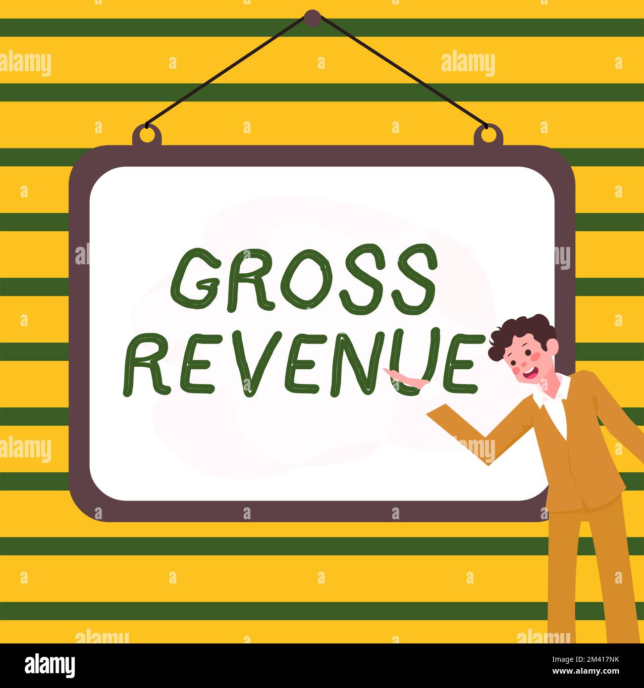 Hand writing sign Gross Revenue. Business concept total value of ...