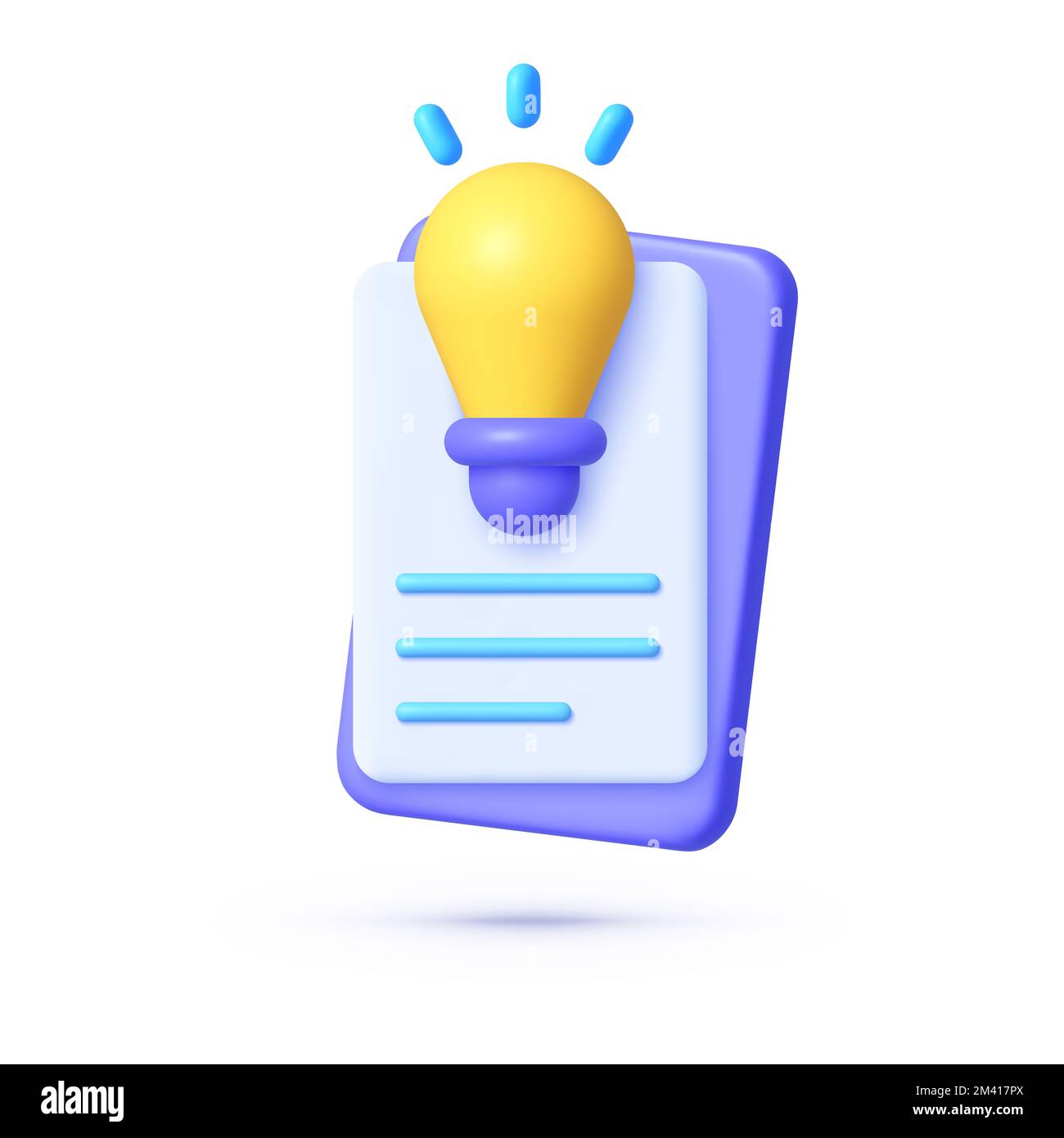 Patent office in 3d style on white background. Icon on white background ...