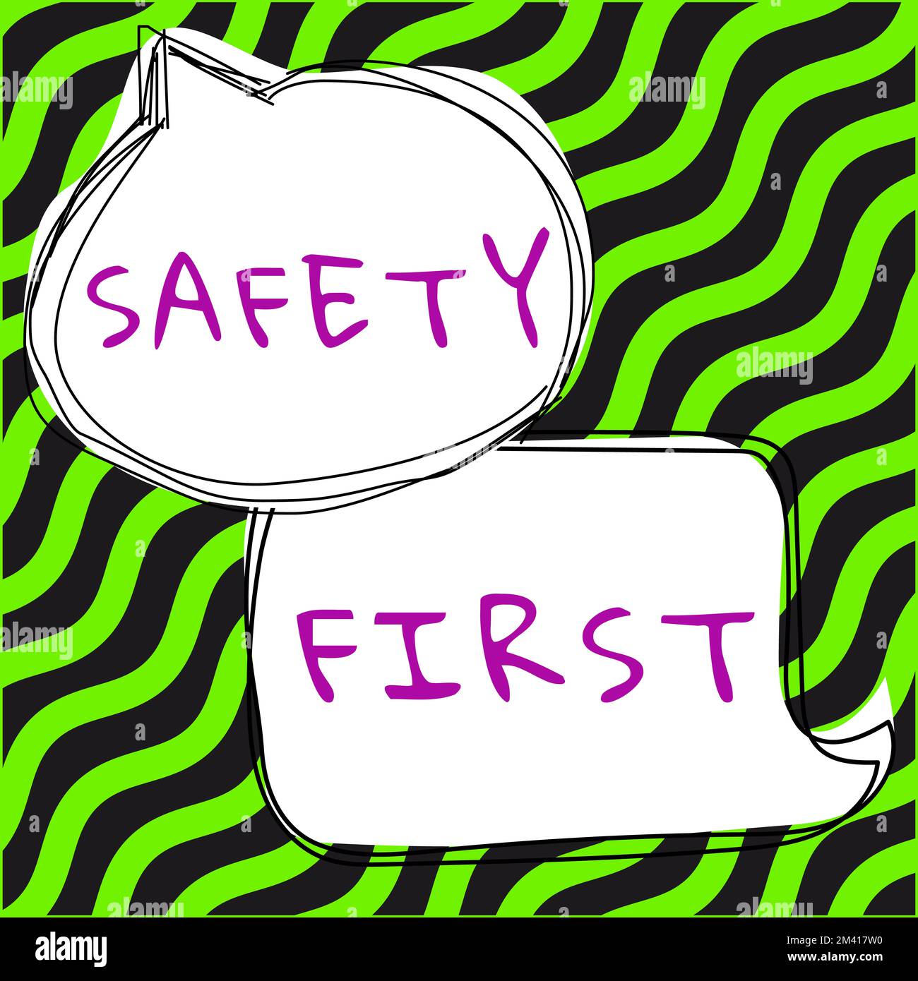 Hand writing sign Safety First. Business approach Avoid any unnecessary ...