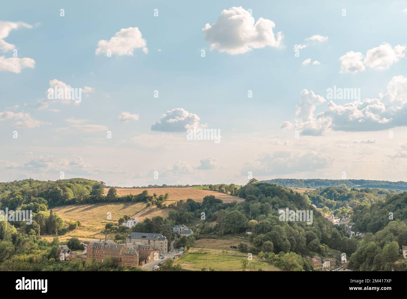 Gorgeous landscape fields forest trees hi-res stock photography and ...