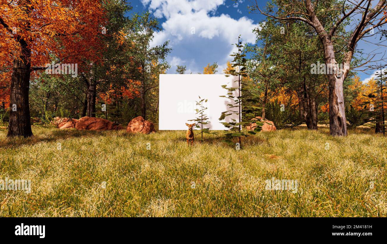 3D Render Background to ecology and sustainable development ...