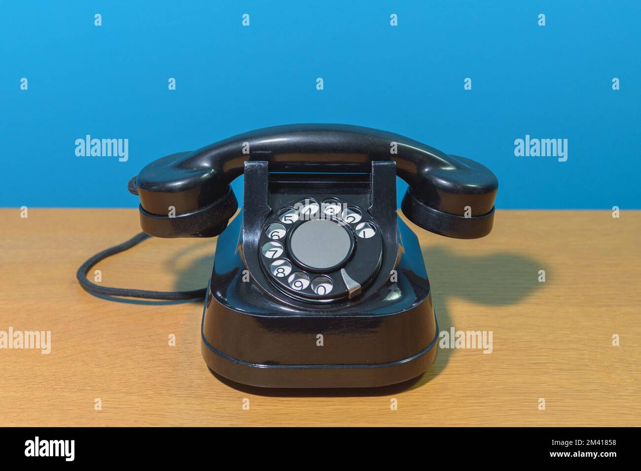 Old telephone table analog hi-res stock photography and images - Alamy