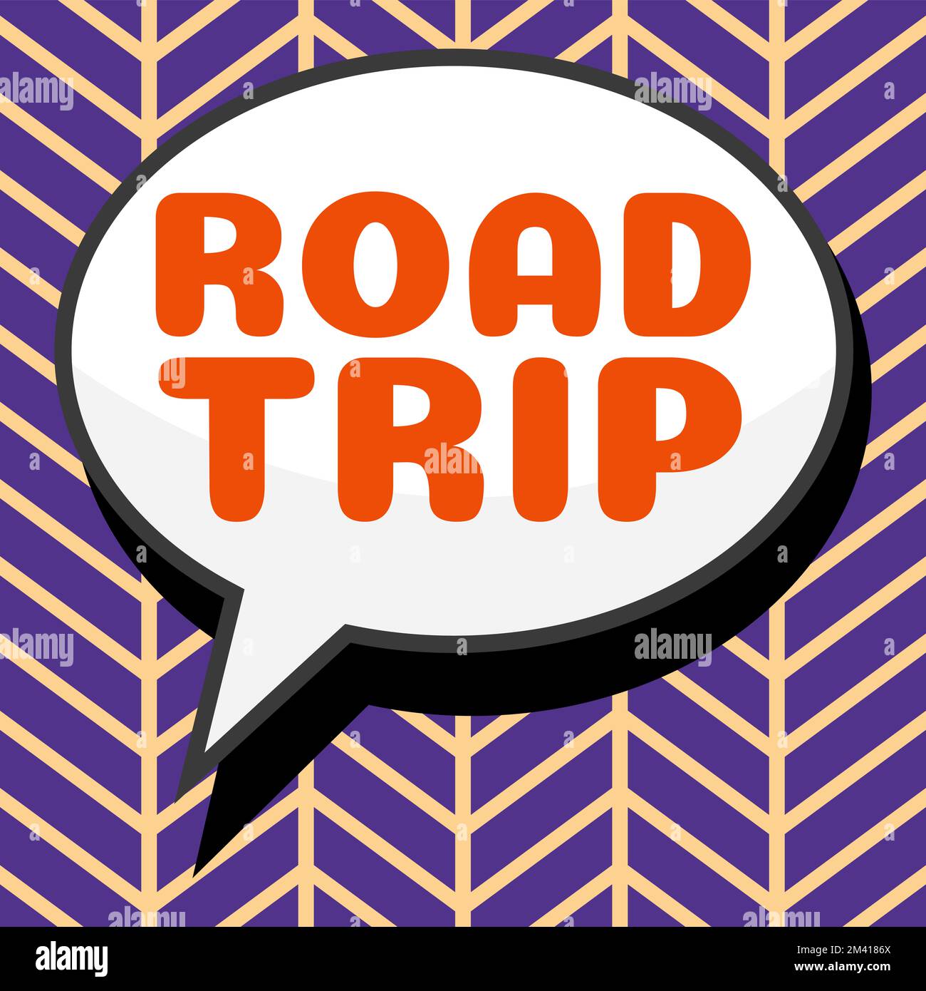 Hand writing sign Road Trip. Business approach Roaming around places ...