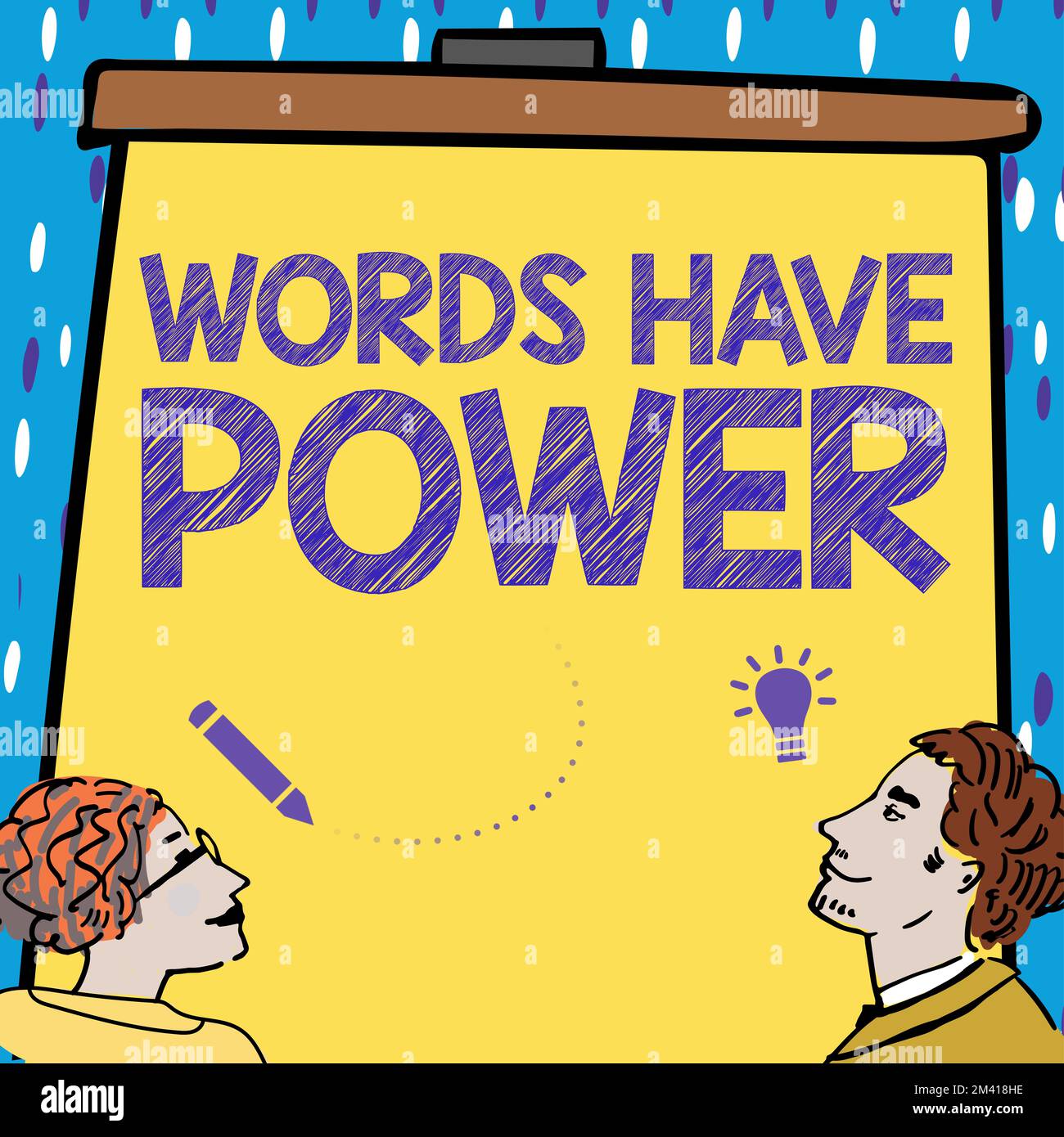 Hand writing sign Words Have Power. Business idea Energy Ability to ...