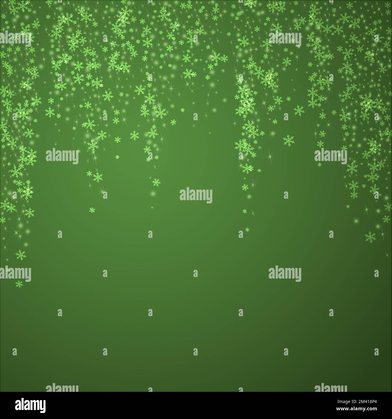 Snowfall overlay christmas background. Subtle flying snow flakes and ...