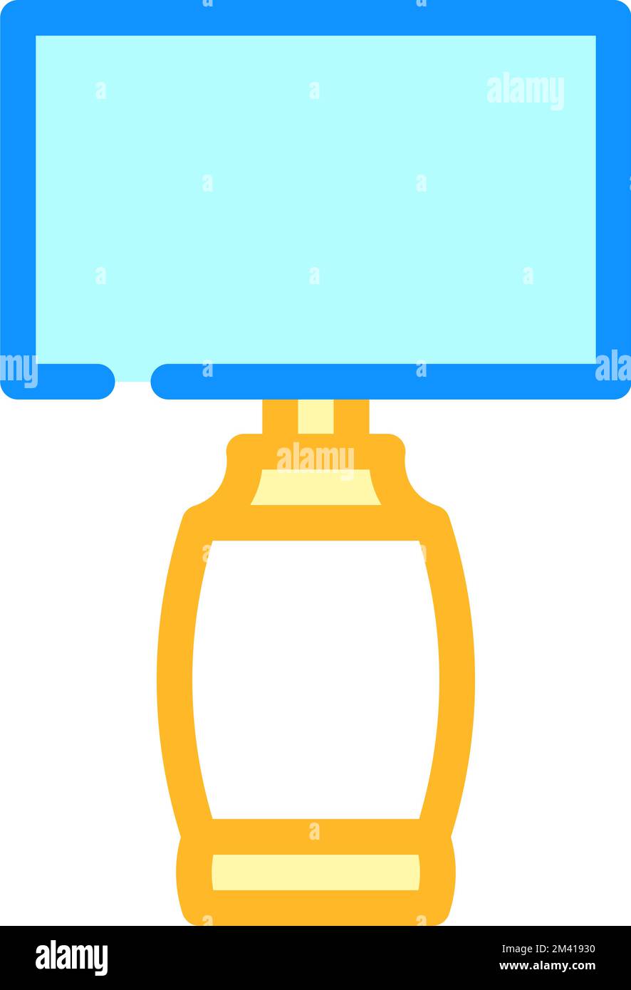 home table lamp color icon vector illustration Stock Vector Image & Art ...