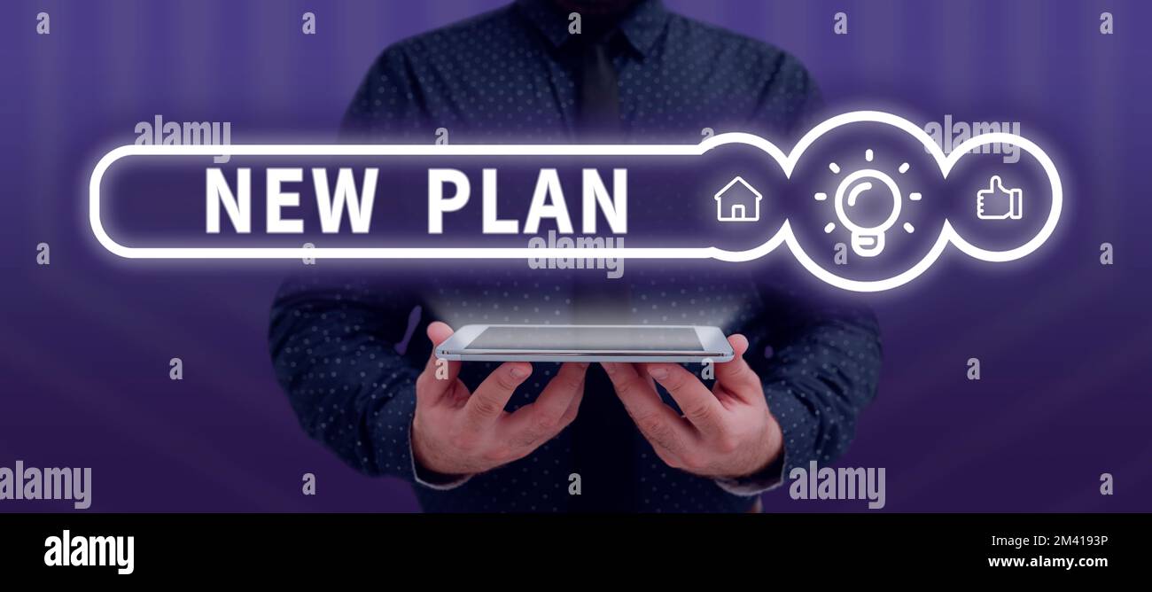 Inspiration showing sign New Plan. Word Written on Start of a detailed ...