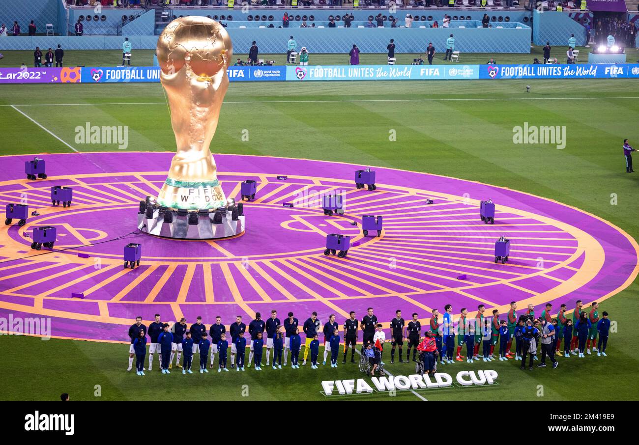 Doha, Qatar. 17th Dec, 2022. Teams of: Croatia - Morocco Match for 3rd ...