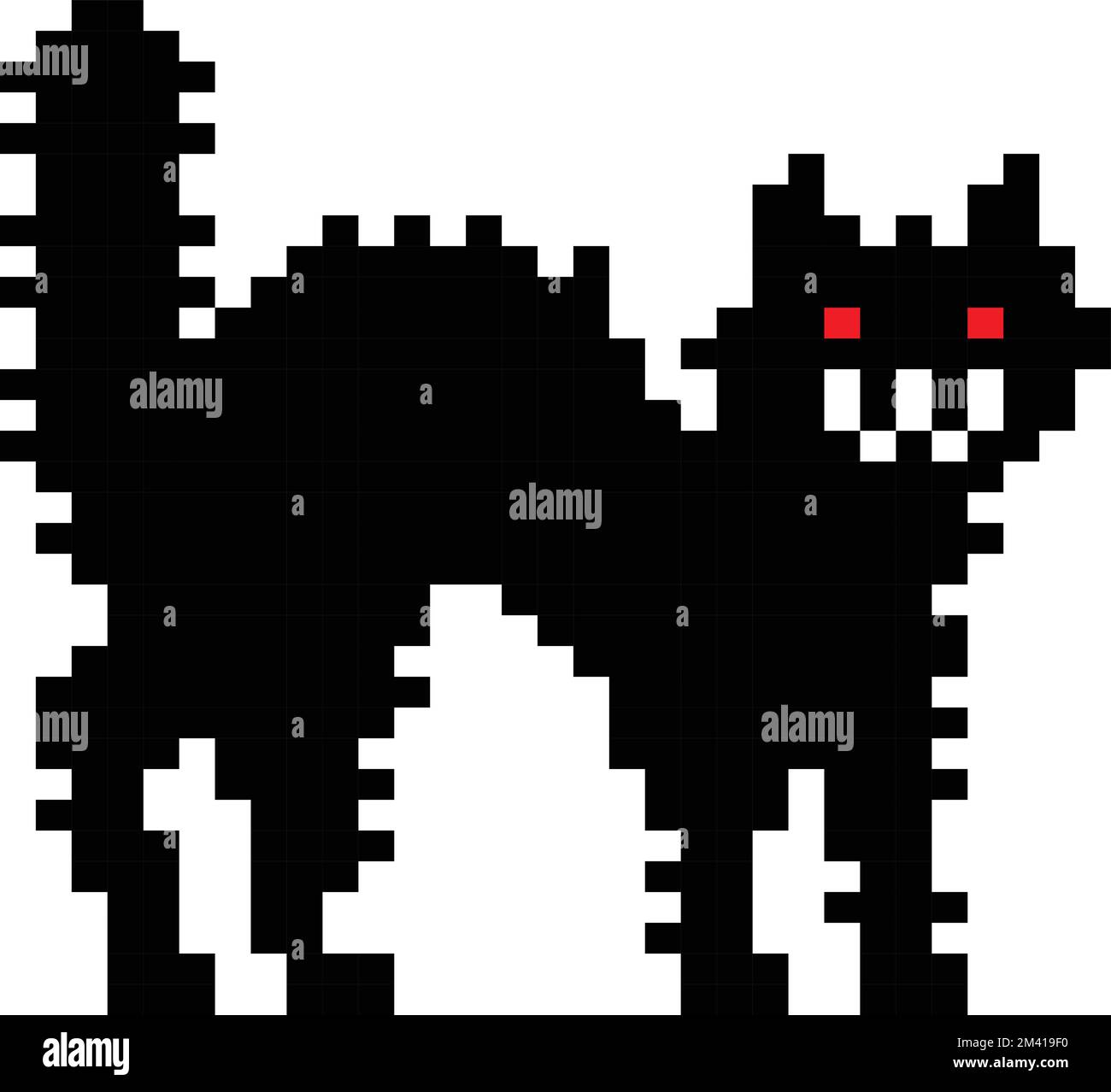 Cat pixel Cut Out Stock Images & Pictures - Alamy