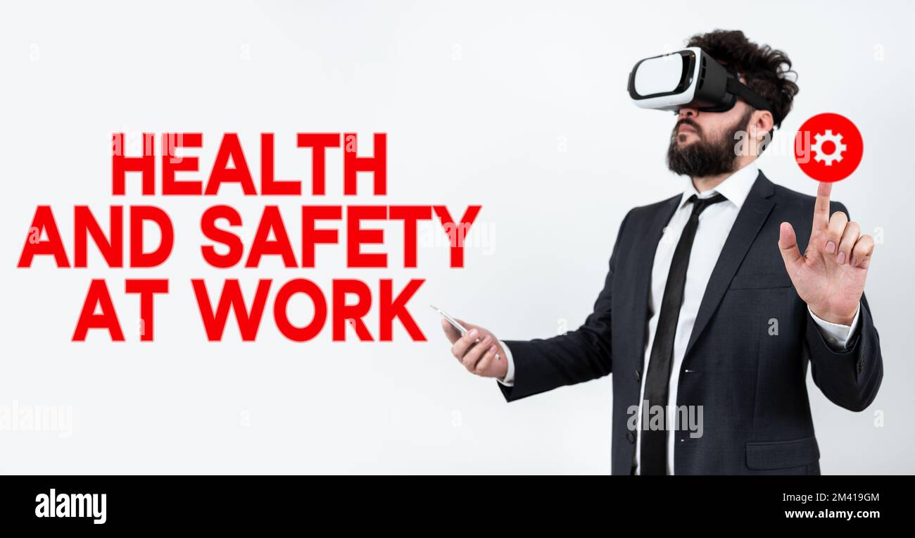 Hand writing sign Health And Safety At Work. Word Written on Secure ...