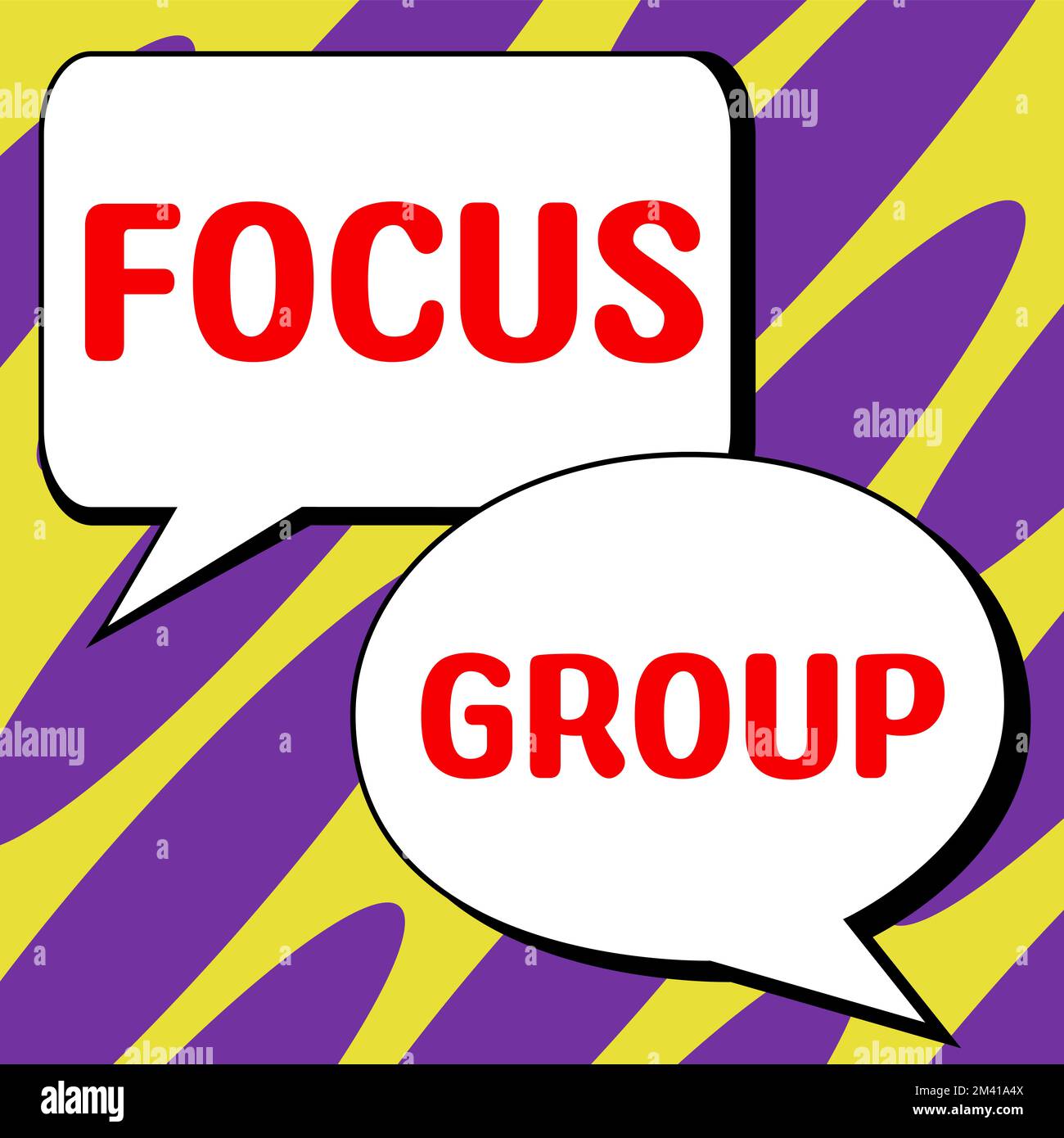 Hand writing sign Focus Group. Concept meaning group of people ...