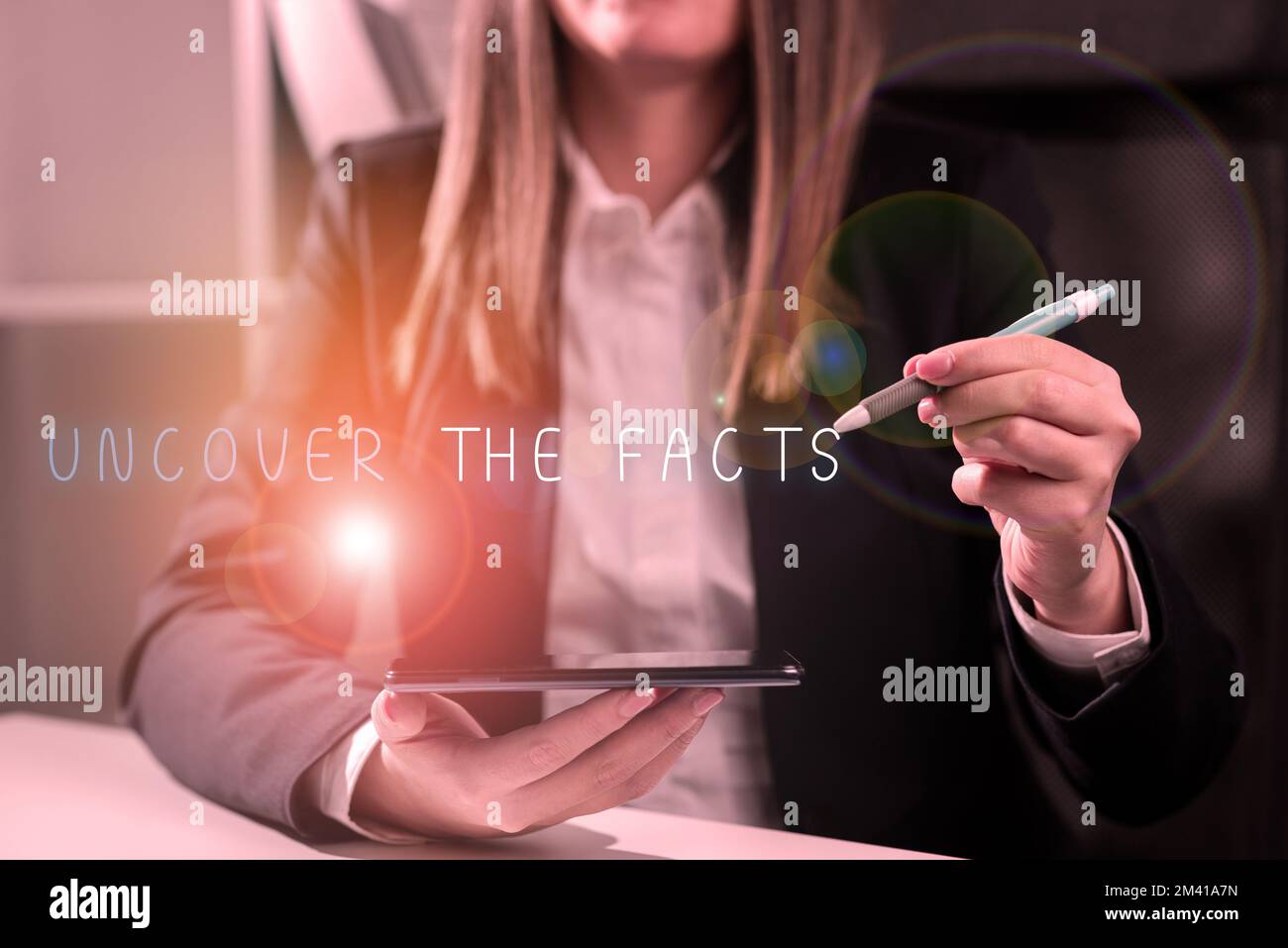 Sign displaying Uncover The Facts. Business concept Find the truth and ...