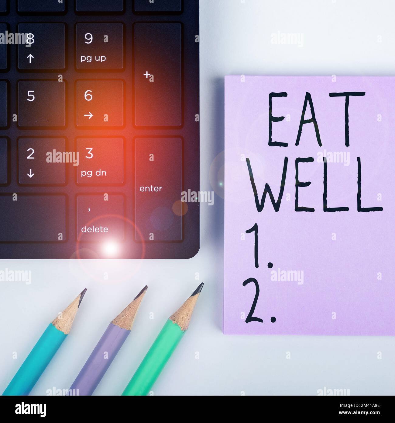 Conceptual display Eat Well. Word Written on Practice of eating only ...