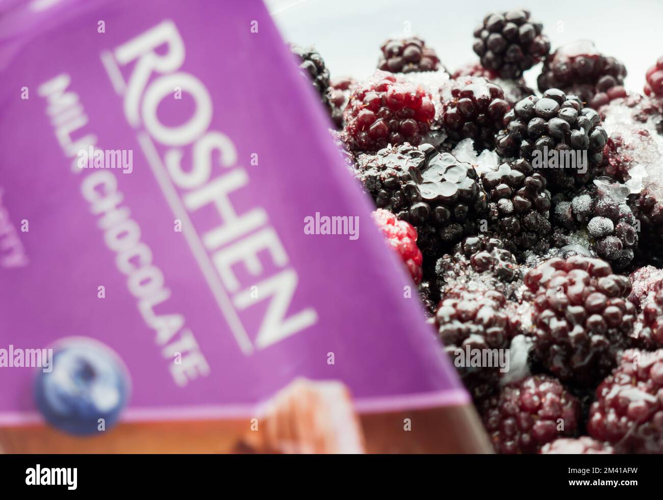 Milk Chocolate Roshen. Roshen Confectionery Corporation is a Ukrainian ...