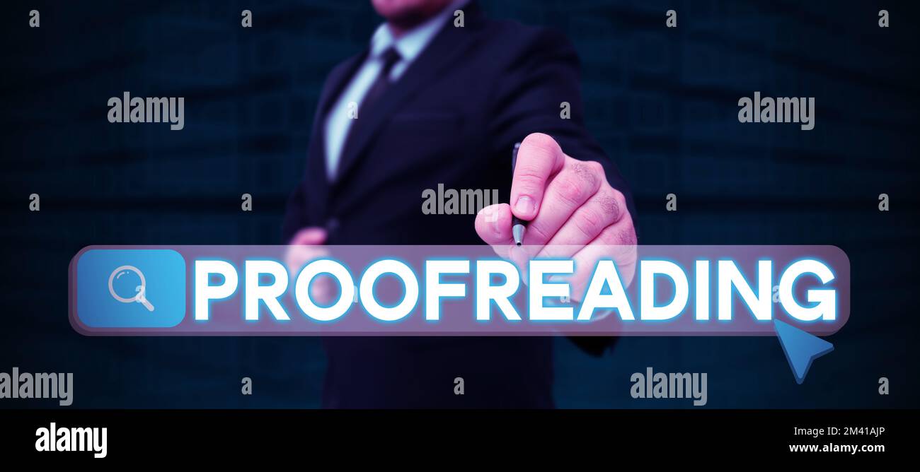 Conceptual Caption Proofreading Business Approach Act Of Reading And