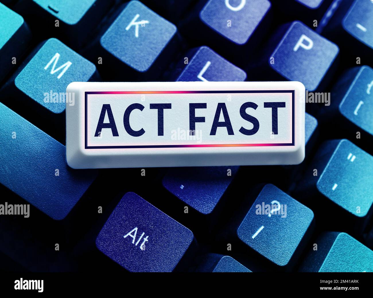 Writing displaying text Act Fast. Internet Concept Voluntarily move in ...