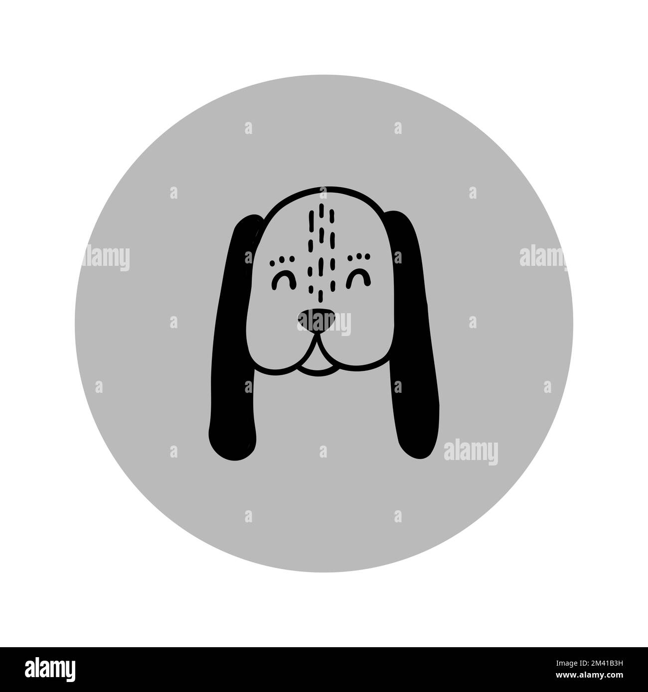 Highlight covers. Dog collection. Round icons for social media stories ...
