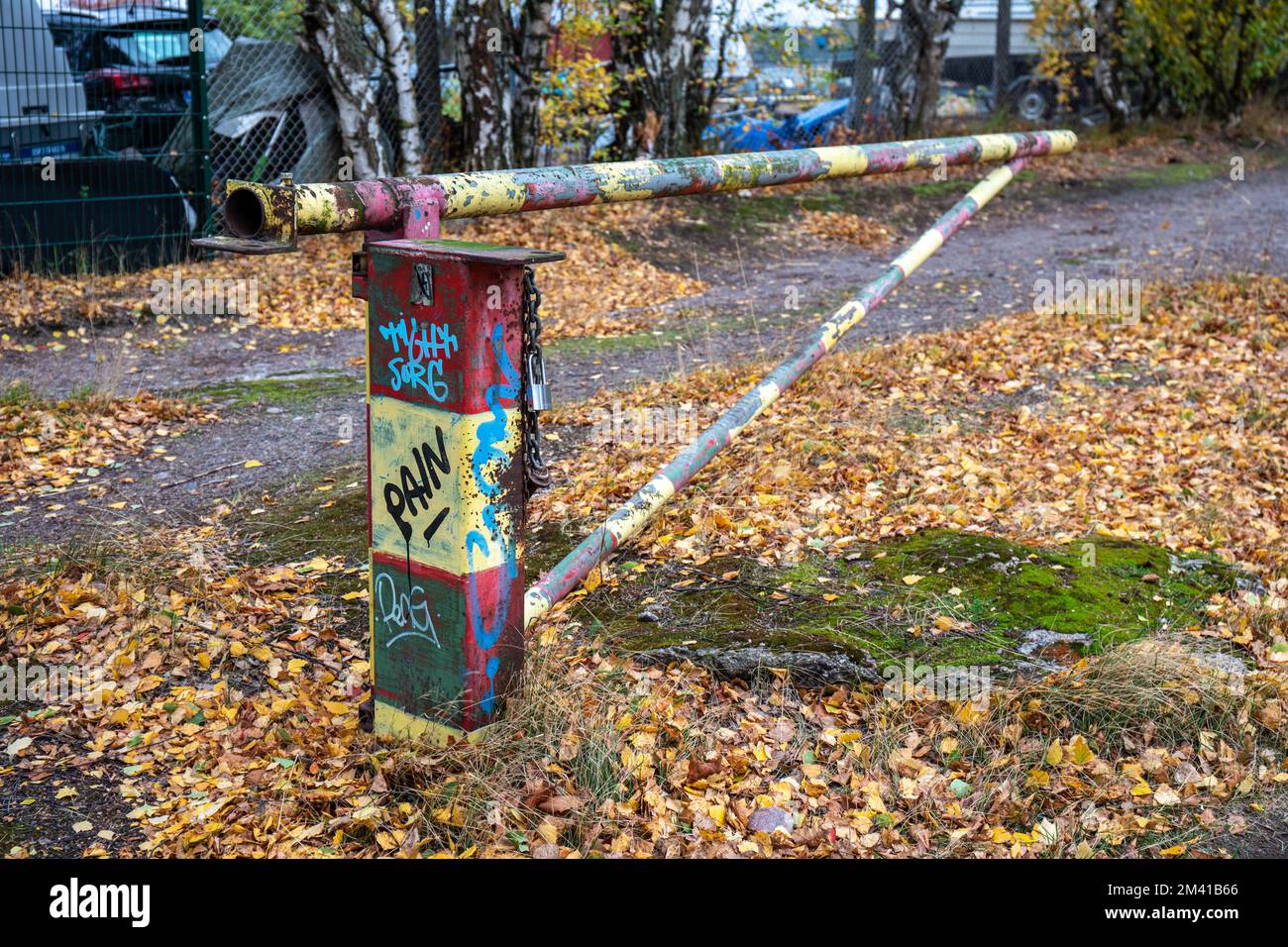 Manual swing barrier gate hi-res stock photography and images - Alamy