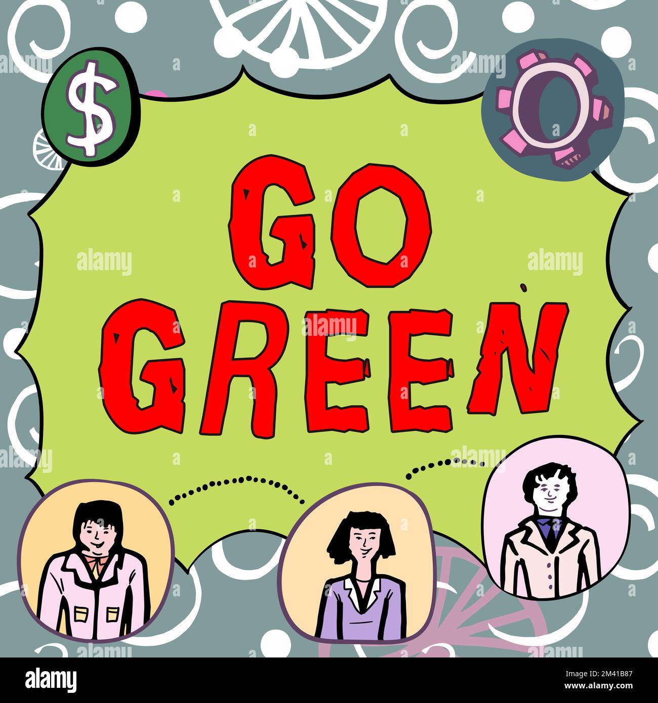 Inspiration showing sign Go Green. Business showcase making more ...