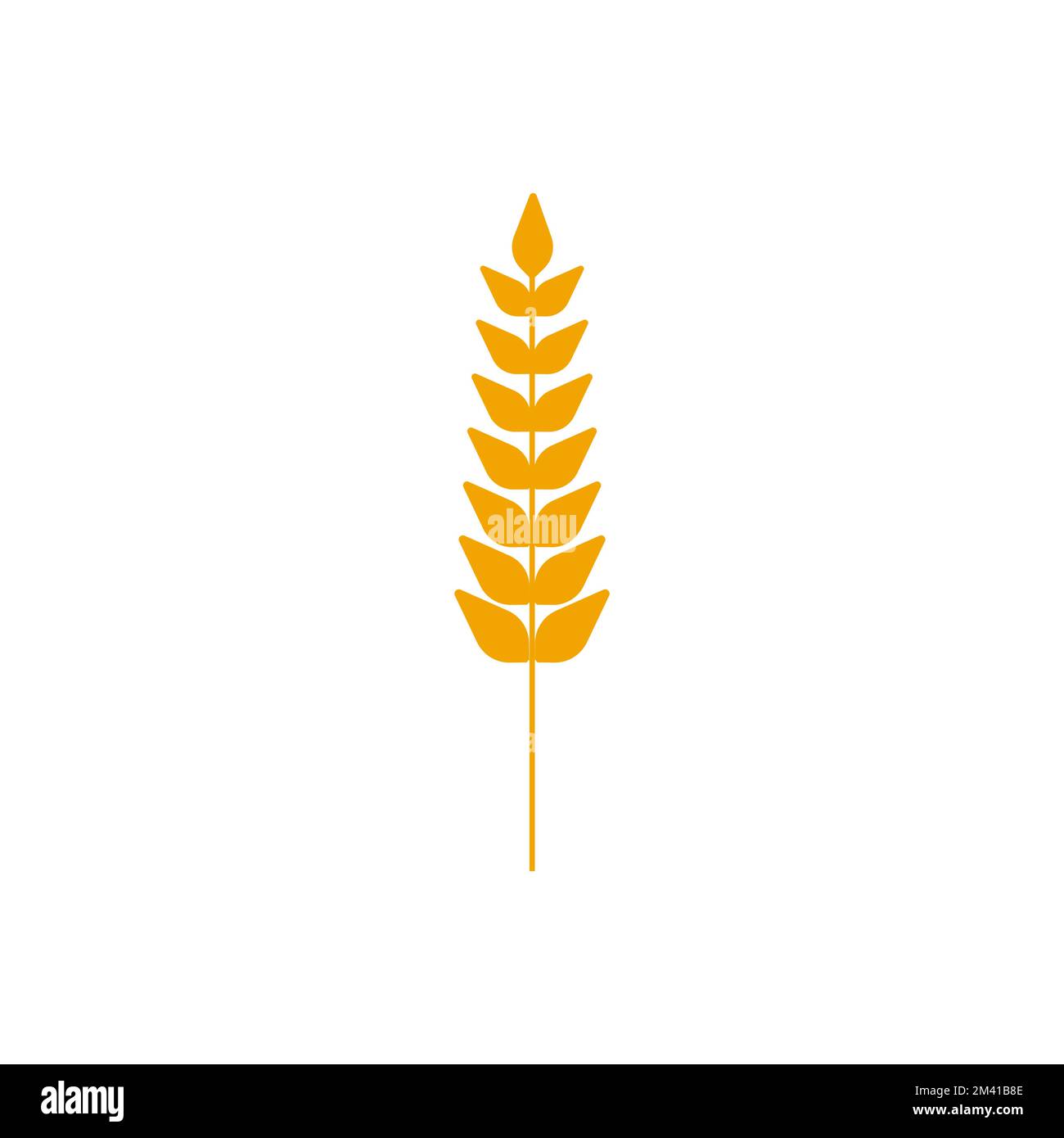 Wheat wreaths logo. Wheat ear icon. Vector agriculture ears symbol ...