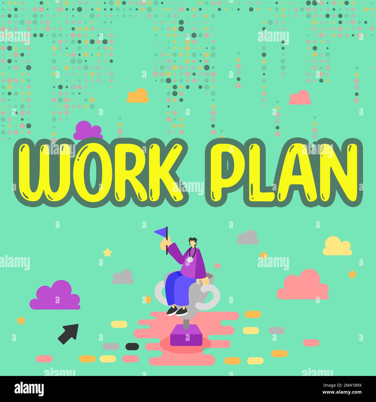 Writing Displaying Text Work Plan Business Concept Project To Be Accomplished And Outlines How