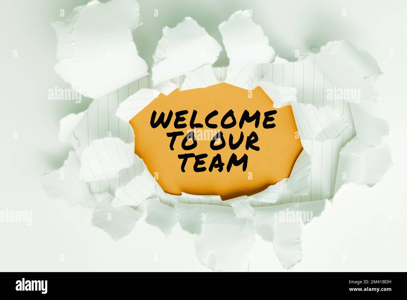 Sign displaying Welcome To Our Team. Word Written on introducing ... Sign displaying Welcome To Our Team. Word Written on introducing ...
