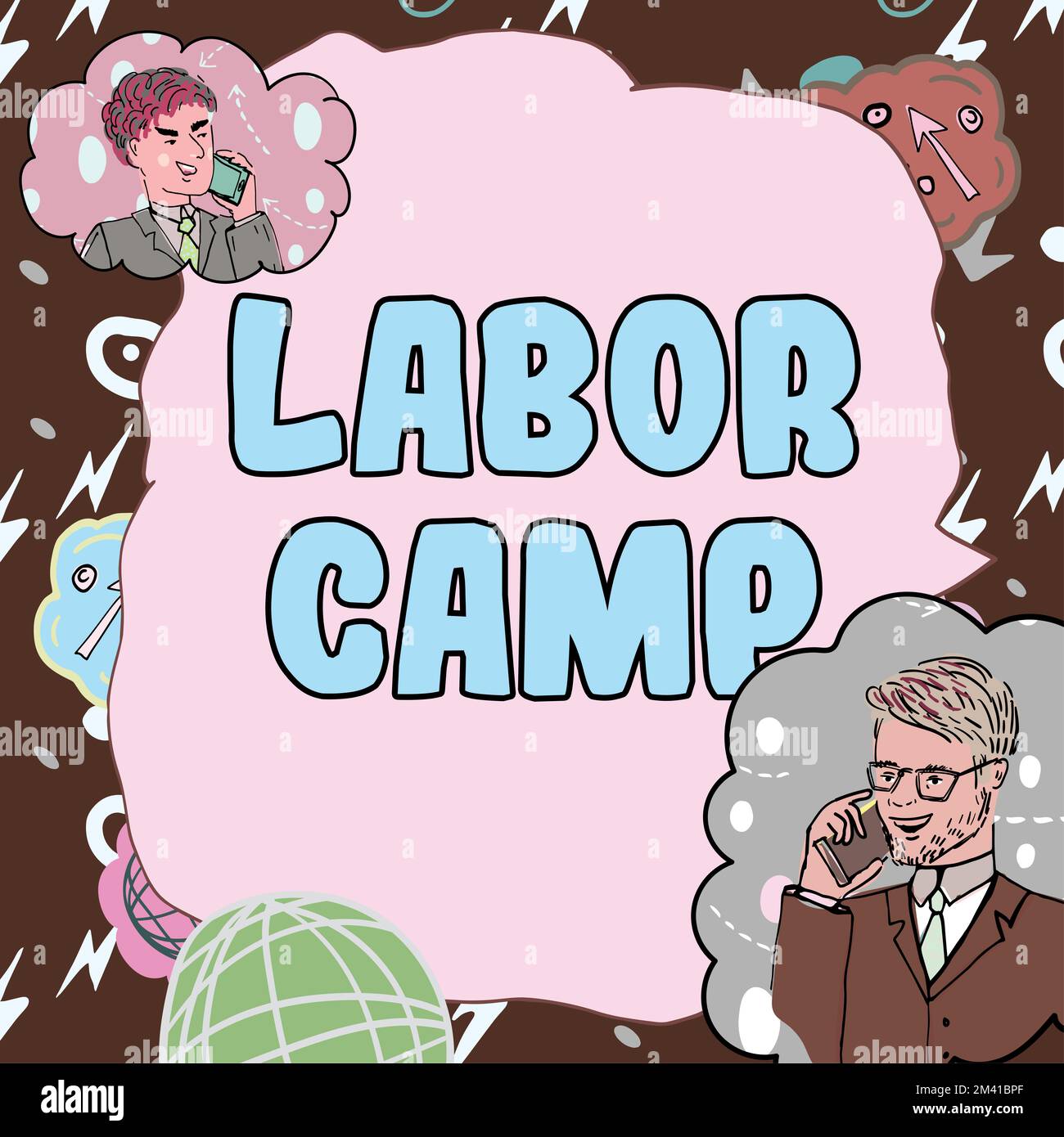 Conceptual caption Labor Camp. Conceptual photo a penal colony where ...