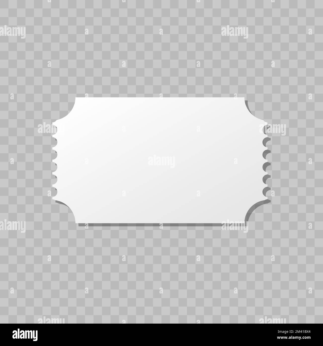 Blank ticket mockup template. Movie lottery realistic blank tickets ...