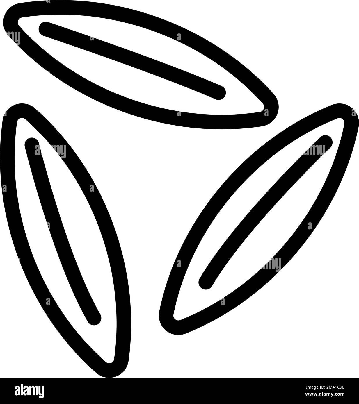 rice grain healthy line icon vector illustration Stock Vector Image ...