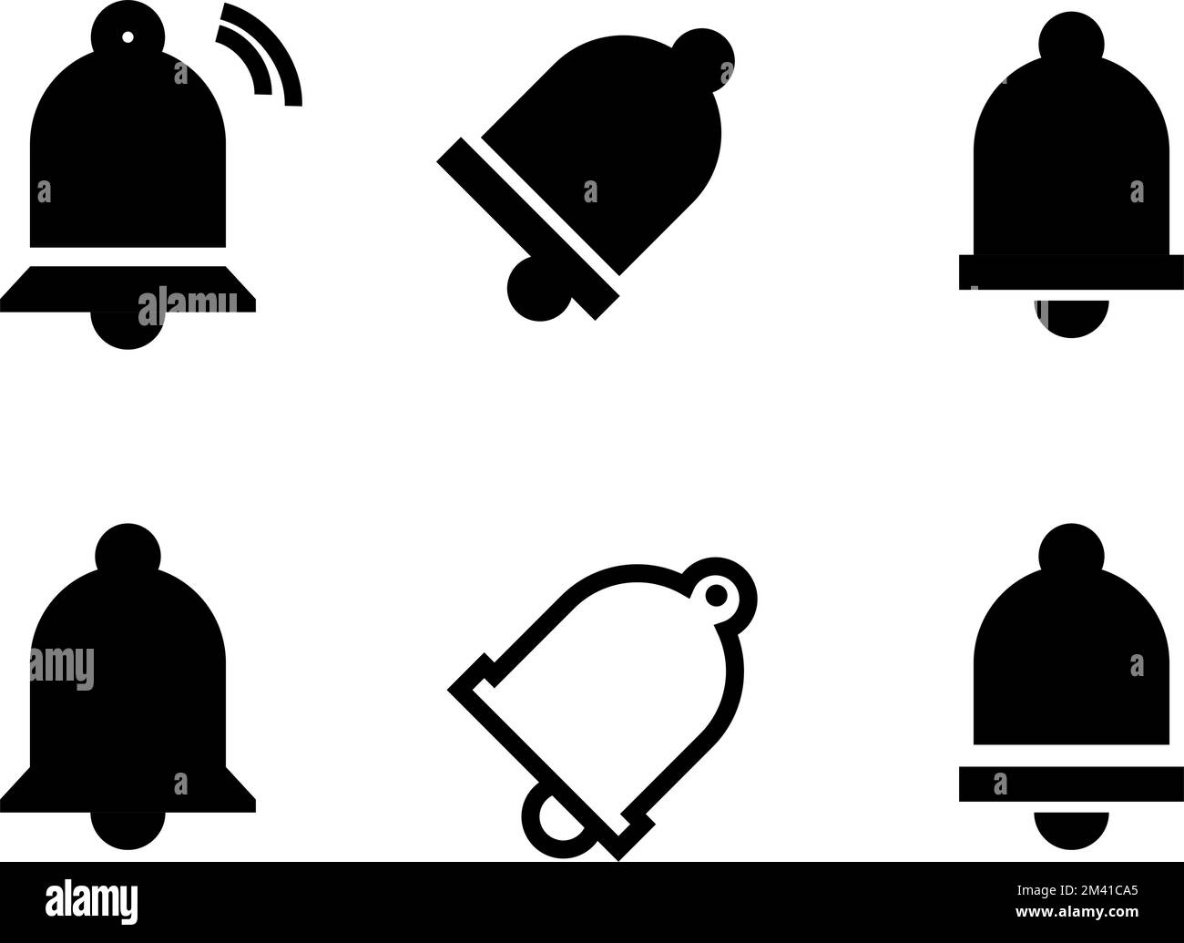 Set of Bell Icons in Eps vector Stock Vector Image & Art - Alamy