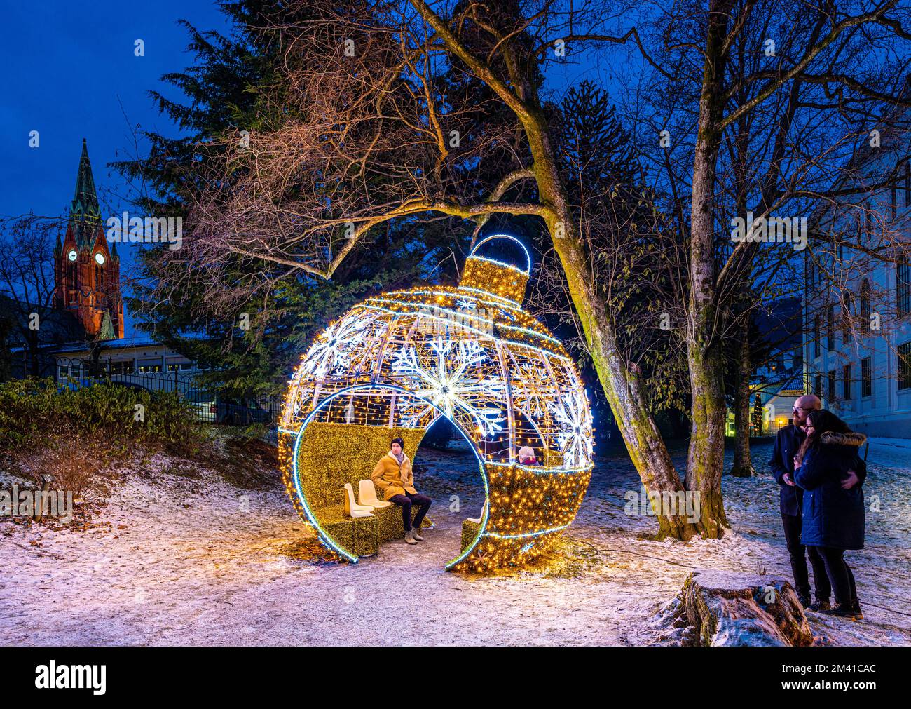 Christmas in Bergen, Norway Stock Photo - Alamy