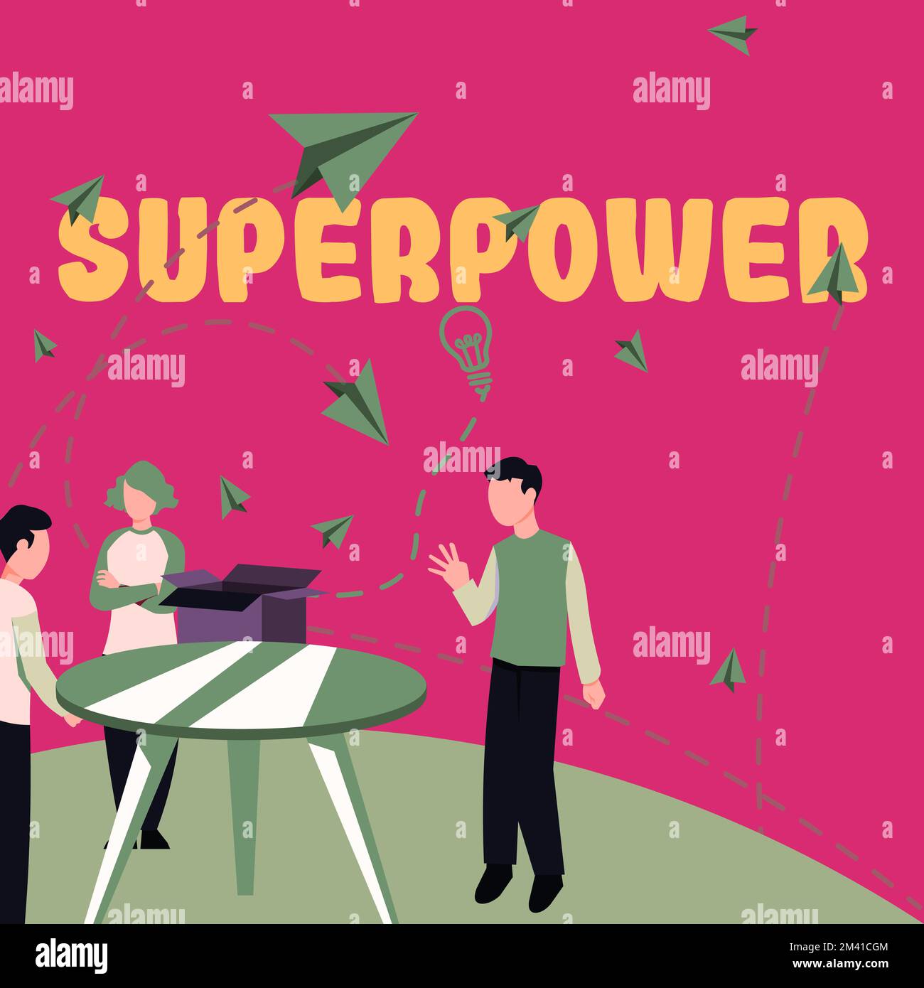 Hand writing sign Superpower. Concept meaning a power or ability of a ...