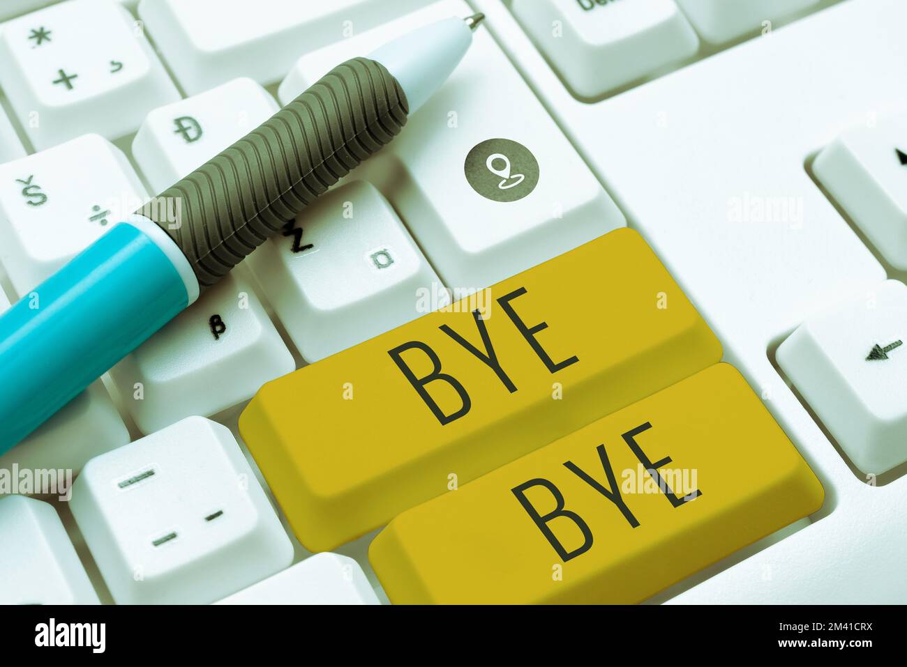 Handwriting text Bye Bye. Business approach Greeting for leaving ...